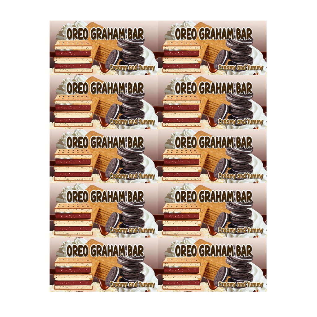 STICKER LABELS FOR OREO GRAHAM BARS | Shopee Philippines