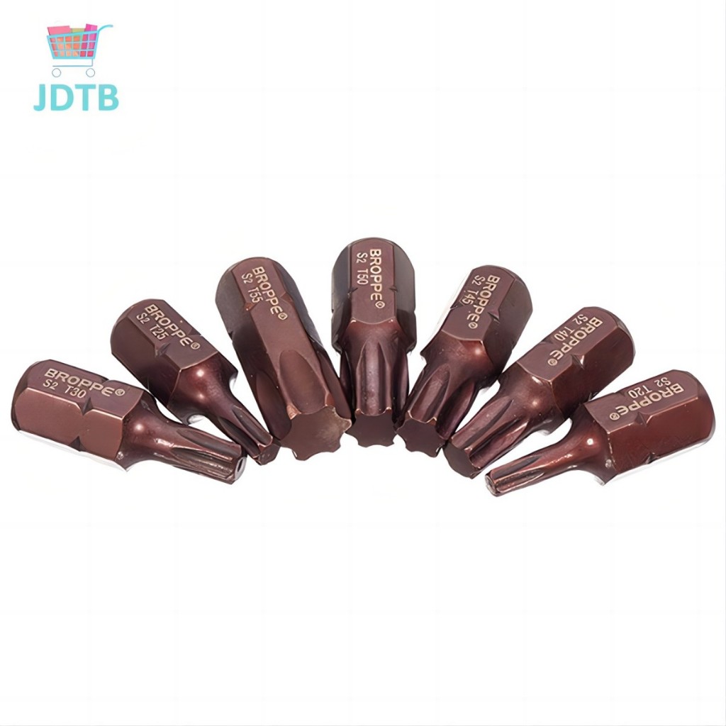 7pcs Torx Head Screwdriver Bit Set Hexagon Torx Bits S2 Steel Magnetic ...