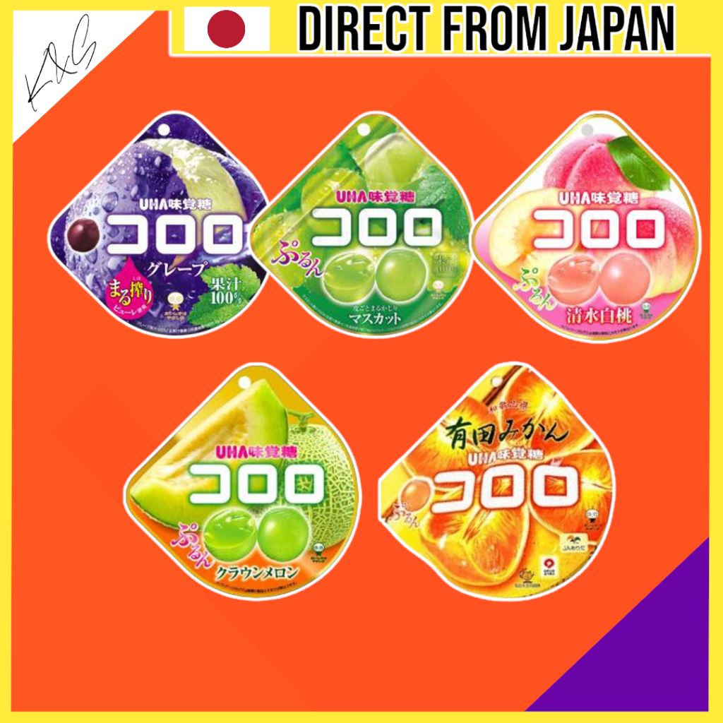 UHA Kororo Gummy - Grape/Muscat/Peach/Crown Melon/Arita Mikan | Shopee Philippines