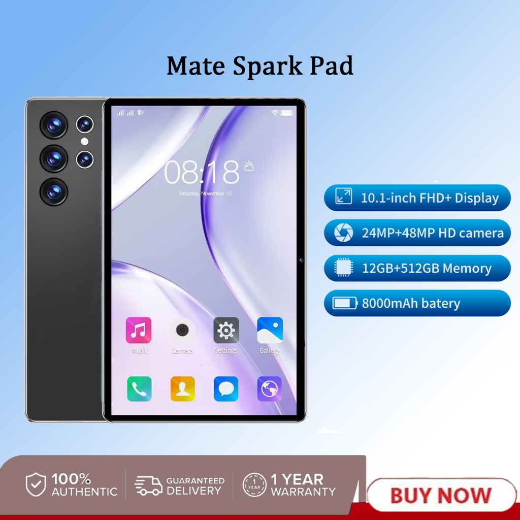 Android Tablet TENO Mate Spark Pad 2024 Original 5G 12GB + 512GB ...