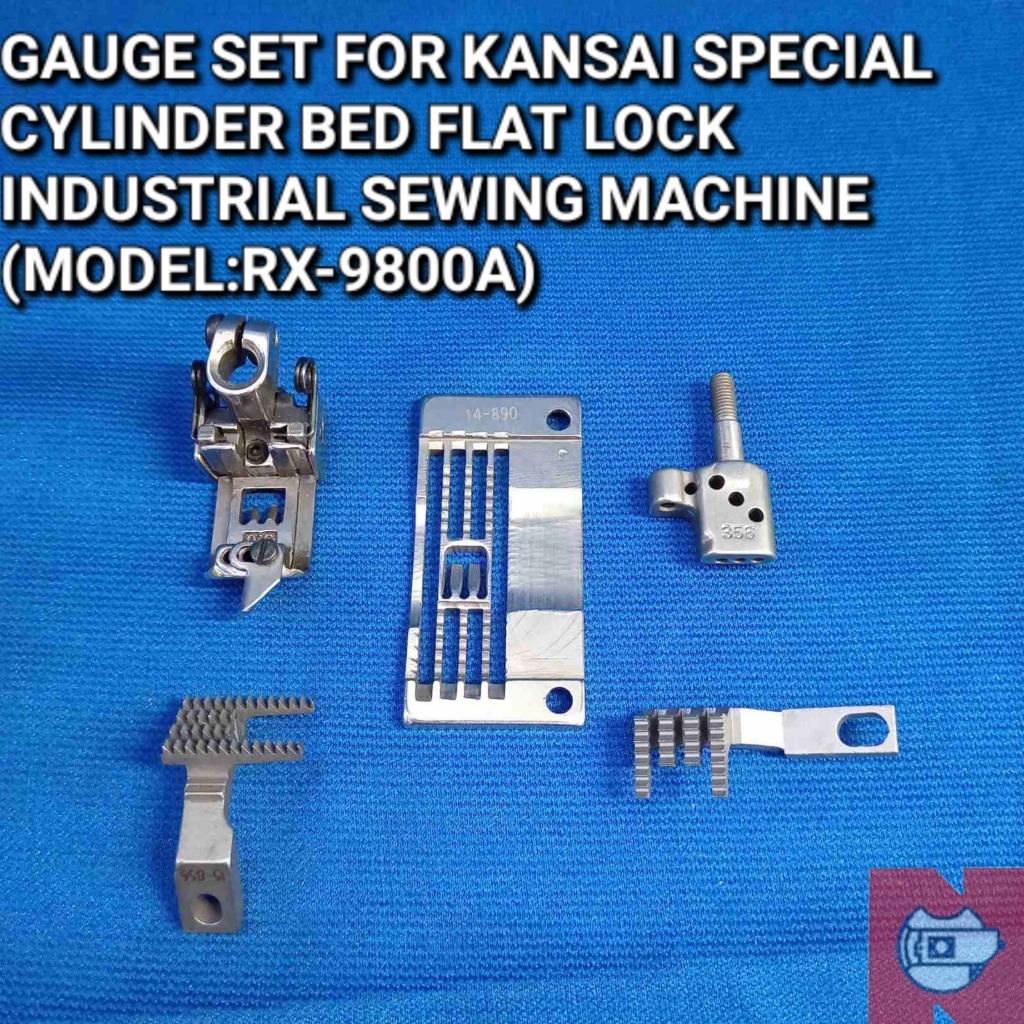 GAUGE SET FOR KANSAI SPECIAL CYLINDER BED FLAT LOCK INDUSTRIAL SEWING ...
