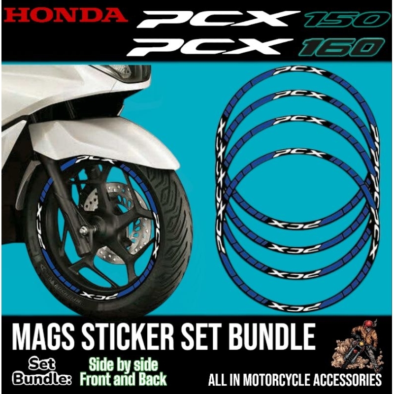 Honda Pcx150 and Pcx160 Mags Sticker / Pcx150 Sticker / Pcx160 Sticker ...