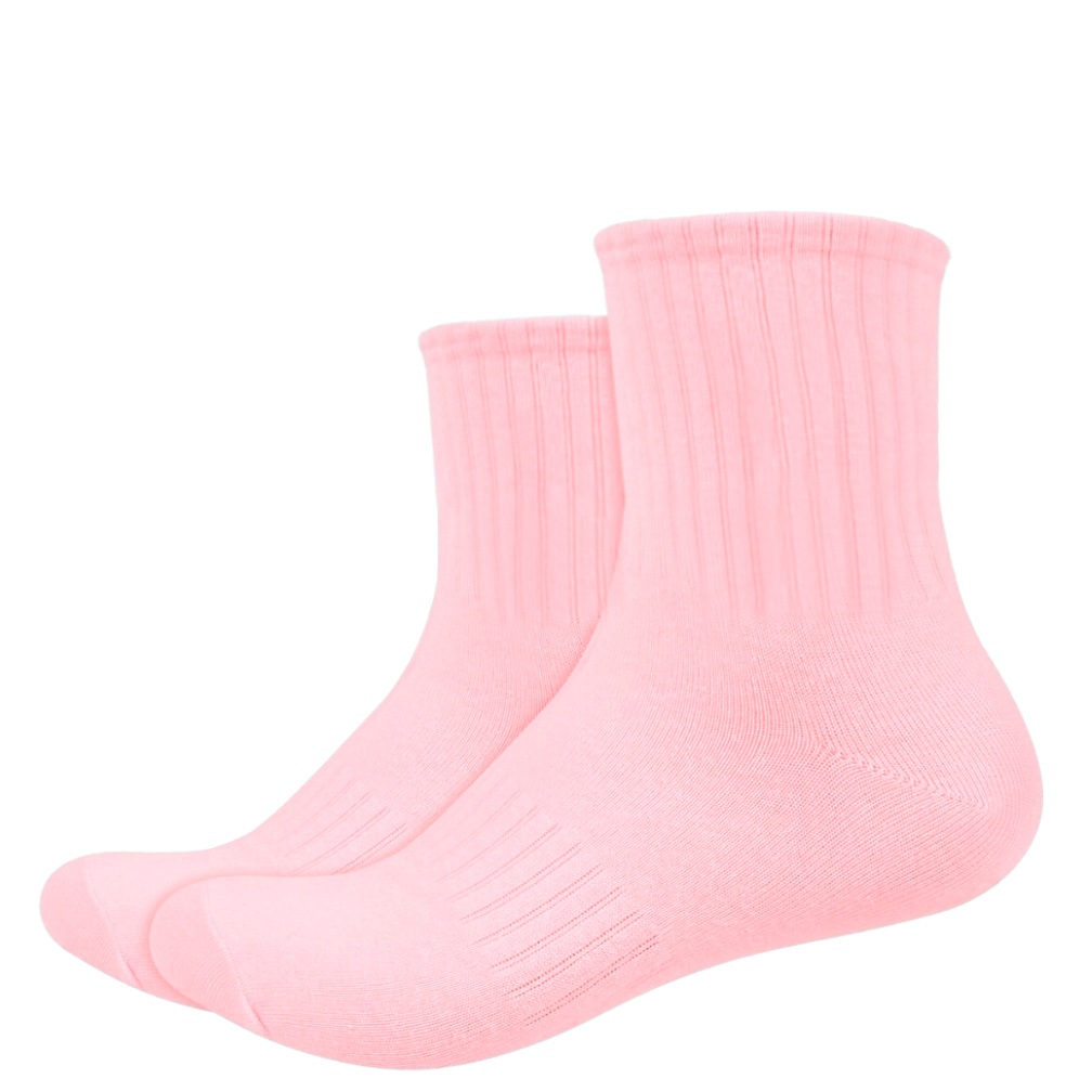 IDENTITY Women's Colored Quarter Length Mid Cut Cotton Socks with ...