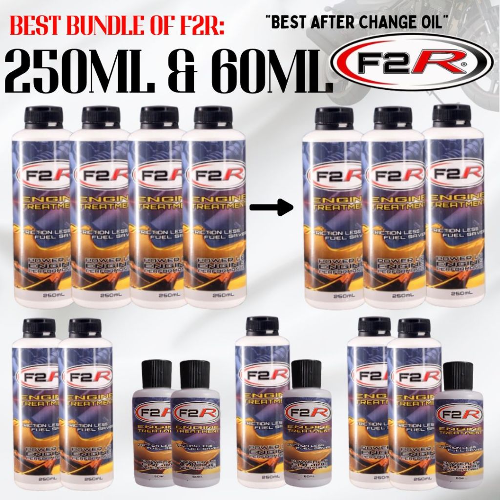 F2R RACING OIL ADDITIVES COMPLETE ENGINE TREATMENT (BUNDLES) FOR GAS ...