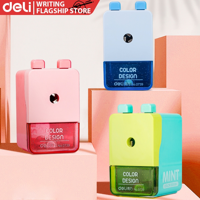 Deli Manual Pencil Sharpener Machine Rotary Sharpener for Graphite ...