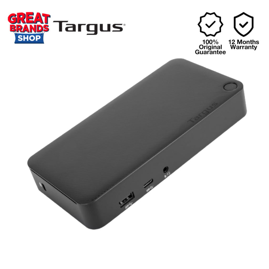 Targus DOCK182USZ-85 Dual 4K DisplayLink USB-C Docking Station with ...
