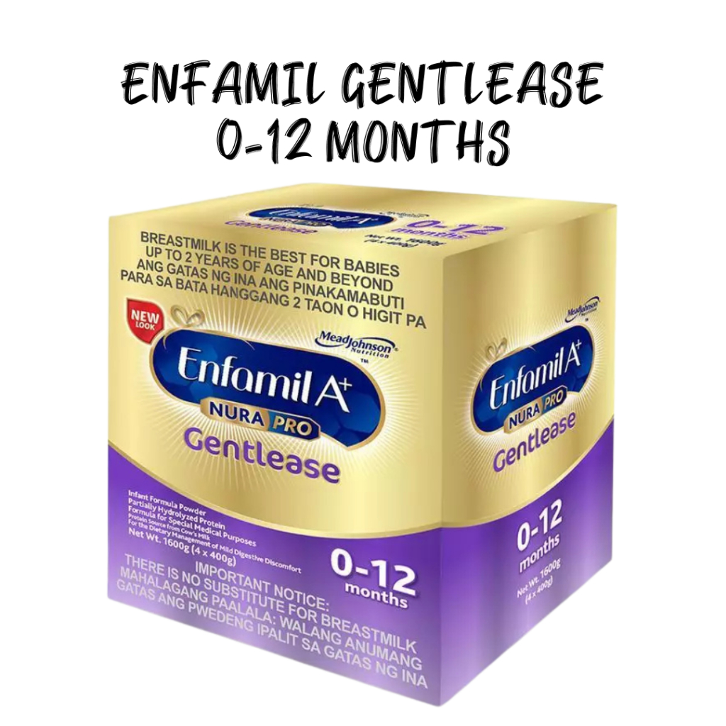 ENFAMIL GENTLEASE 0-12 MONTHS 800G, 1.6KG | Shopee Philippines