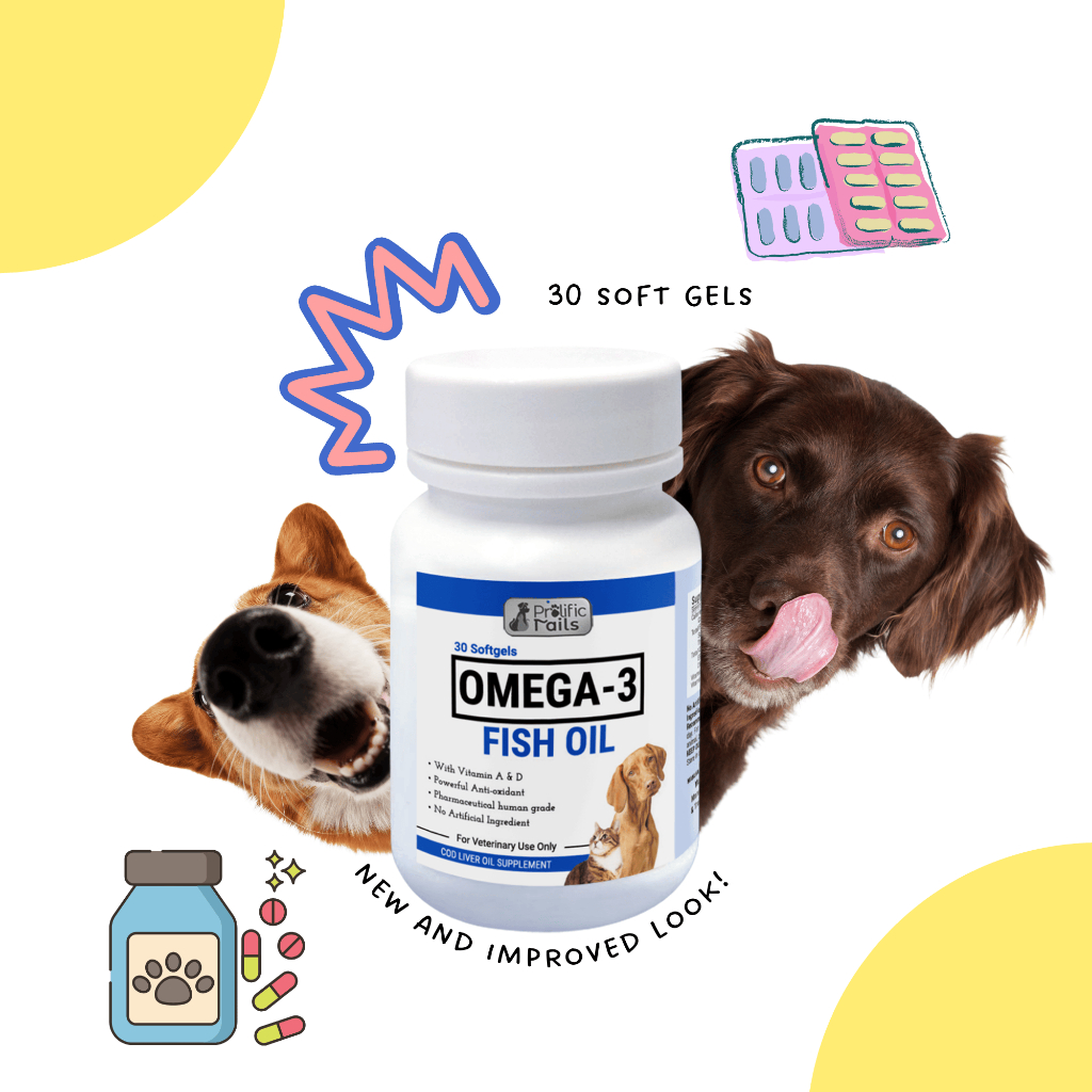 TBS-Pure Deep Sea Fish Oil Omega 3-K9 30 Soft Gel Dogs & Cats ...