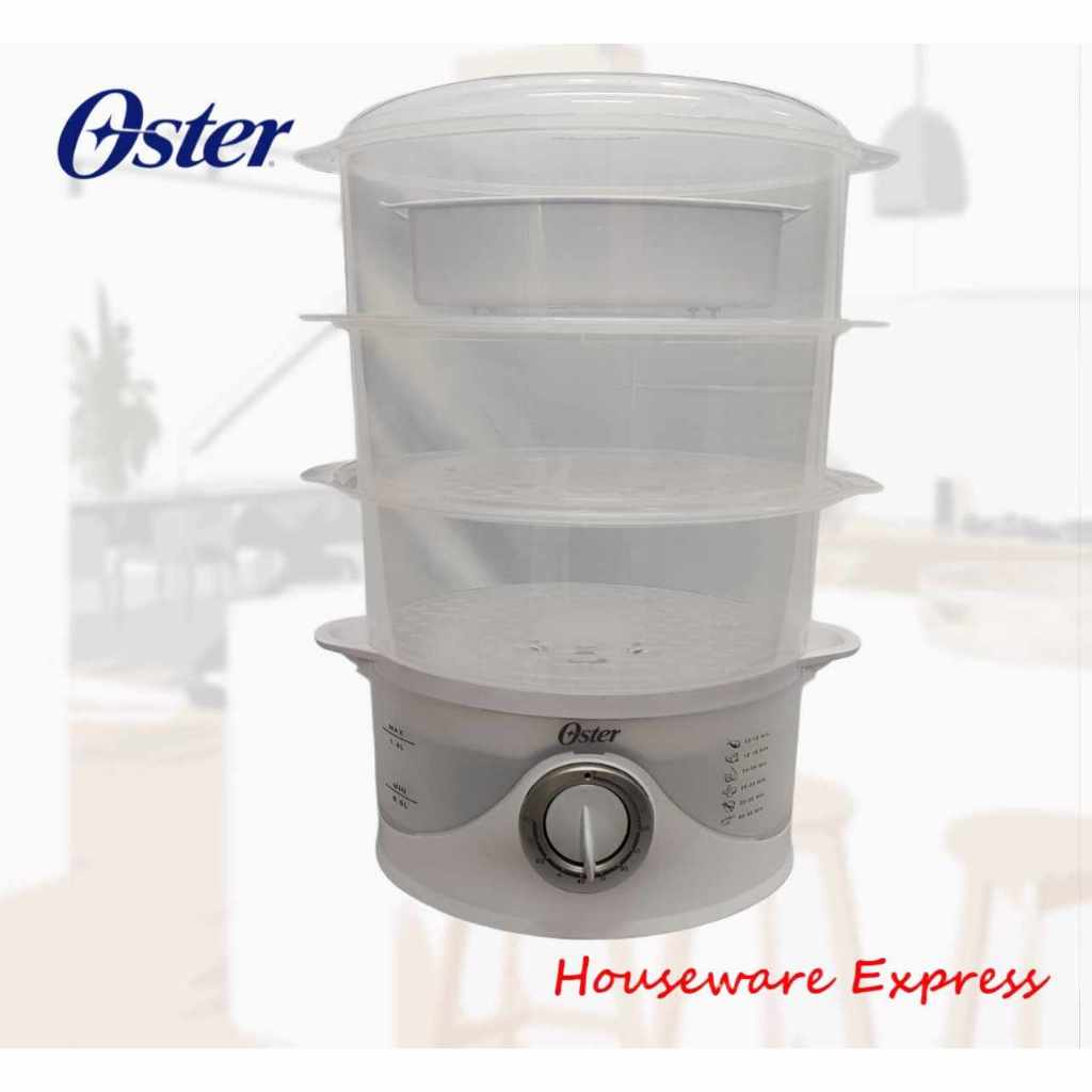 Oster 3 Layers Food Steamer 9L With Timer, Rice Bowl and Nesting Trays ...