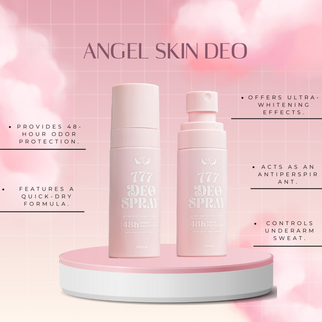 Angel Skin 777 Deo Spray Ultra Whitening Deodorant With Quick Dry ...
