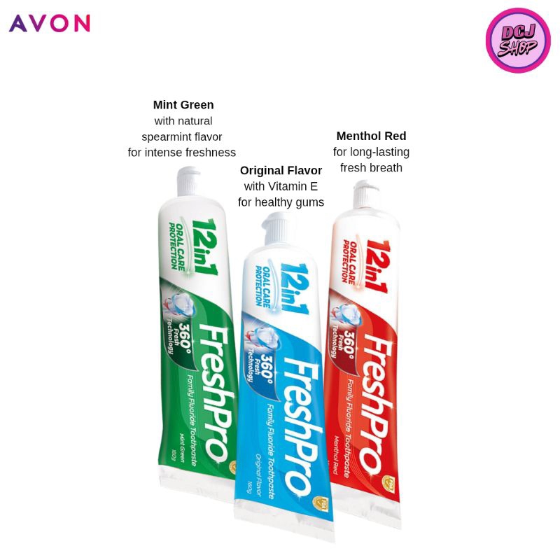 AVON FreshPro Family Fluoride Toothpaste 160g | Shopee Philippines