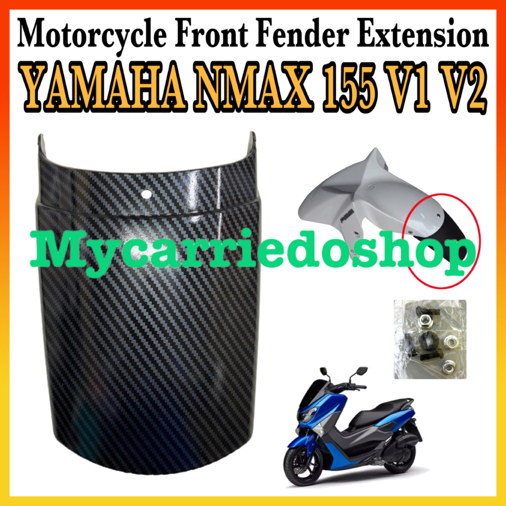 Motorcycle Front Fender Extension For Yamaha Nmax 155 V1 V2 With Screws ...
