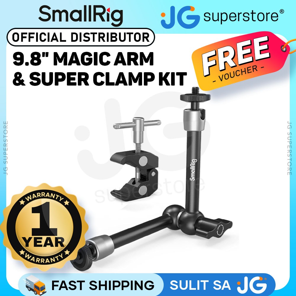 SmallRig 9.8-Inch Aluminum Magic Arm & Super Clamp Kit w/ Ball Head for ...