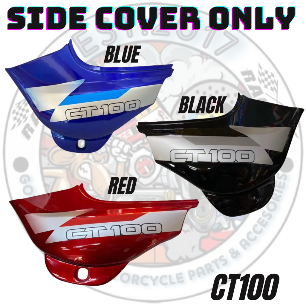 SIDE COVER ONLY LEFT AND RIGHT FOR BAJAJ CT100(RED, BLUE, BLACK ...