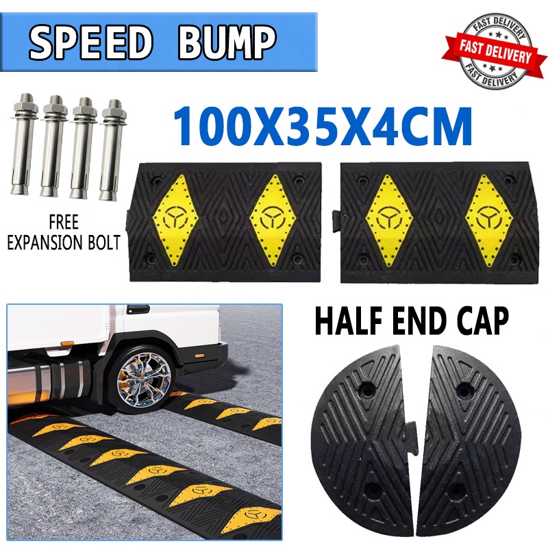 Speed Bump Heavy Duty Driveway Metal Speed Breaker Rubber Cable Speed ...