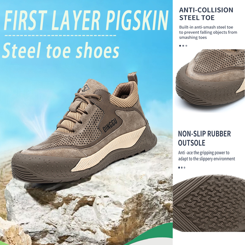 Lightweight Safety Shoes For Men Steel Toe Work Boots Low Cut ...
