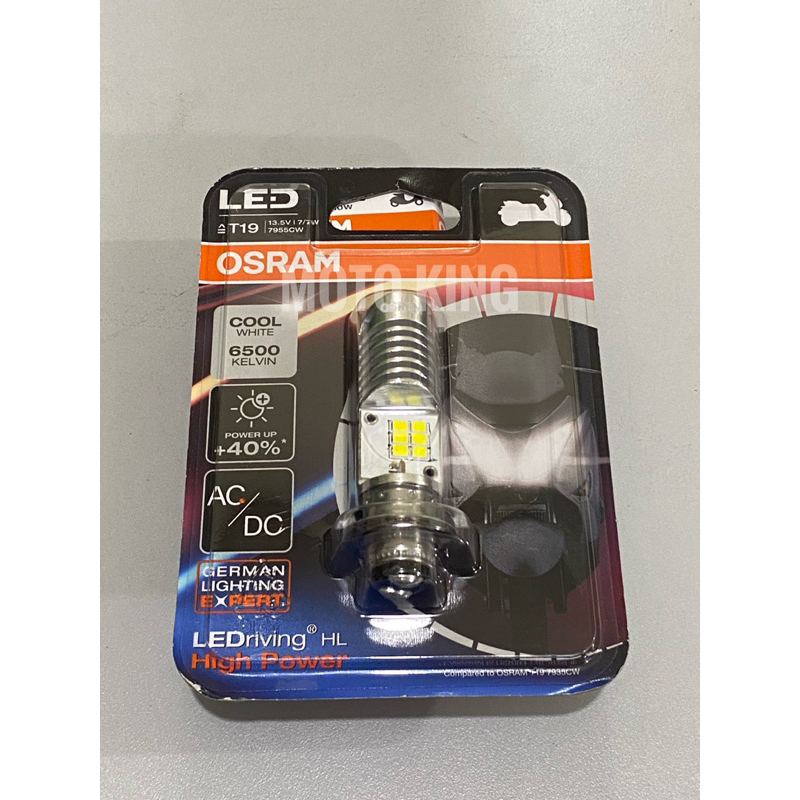 OSRAM LED HEADLIGHT BULB 6 LED 13.5V 7/7W (T19) NEWEST MODEL (OSR03B) | Shopee Philippines