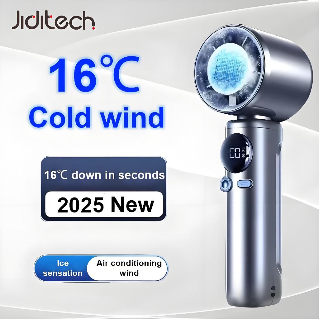 Jiditech Turbo Mini Fan Cooling Fan Rechargeable 4000mah Handheld Fan ...