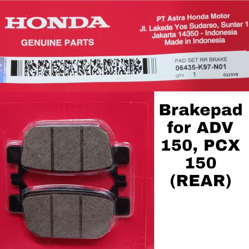 HONDA PCX 150 / ADV 150 REAR BRAKEPAD / DISC PAD | Shopee Philippines