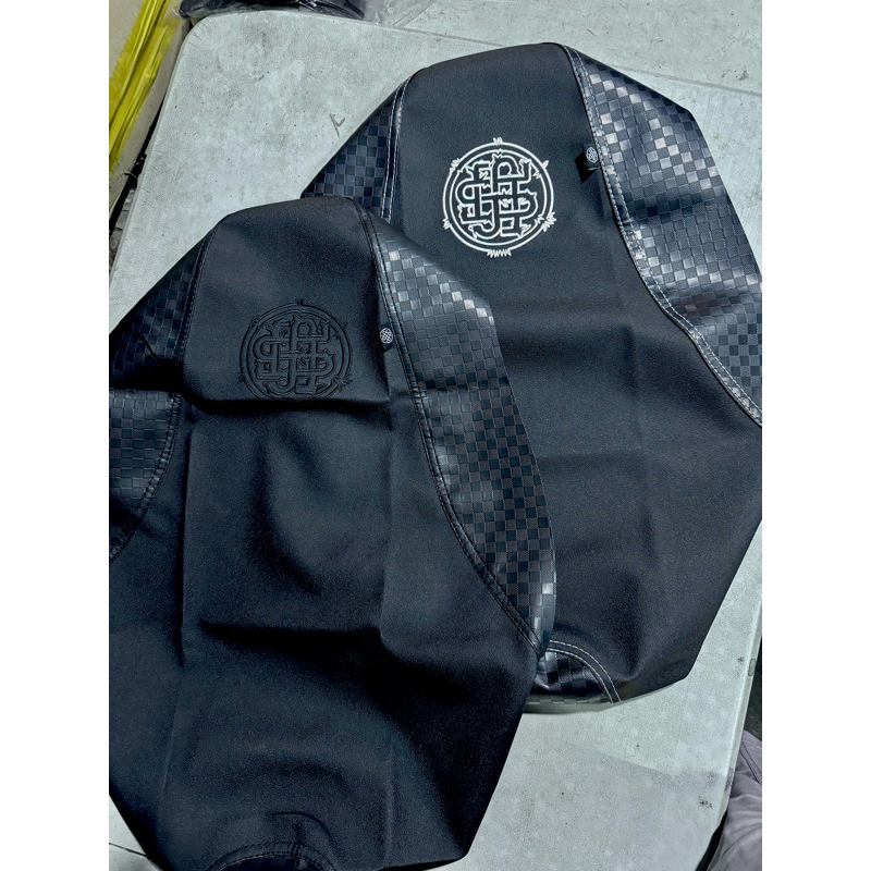 indo concept seat cover Liha texture with side checkered tahi | Shopee ...