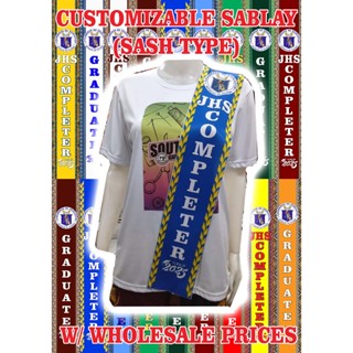 Sablay for Graduation (Sash Type) - Fully Sublimated (Customizable ...