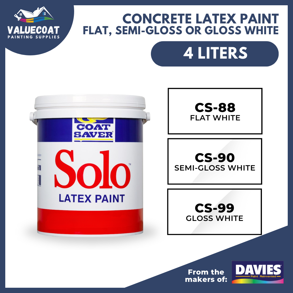 Coat Saver Solo Latex Paints 4Liters | Shopee Philippines