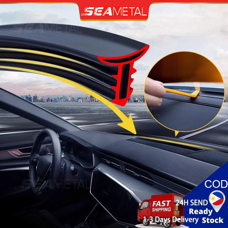 SEAMETAL Upgraded Double-layer Car Windshield Trim Rubber Seal Strip ...
