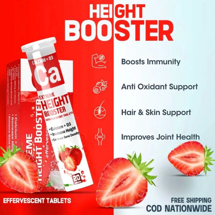 EXtreme Height Booster Made in US 20 Tablets In Manila Stock | Shopee ...