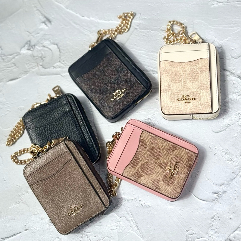 Authentic Coach Zip Card Case Wallet | Shopee Philippines