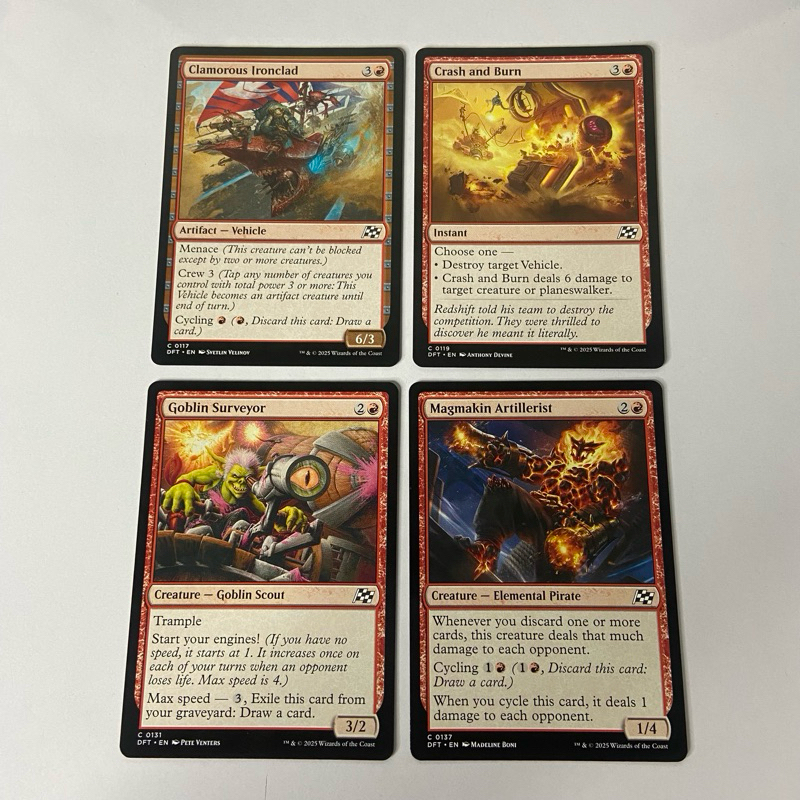 CLAMOROUS IRONCLAD CRASH AND BURN GOBLIN SURVEYOR MAGMAKIN ARTILLERIST ...