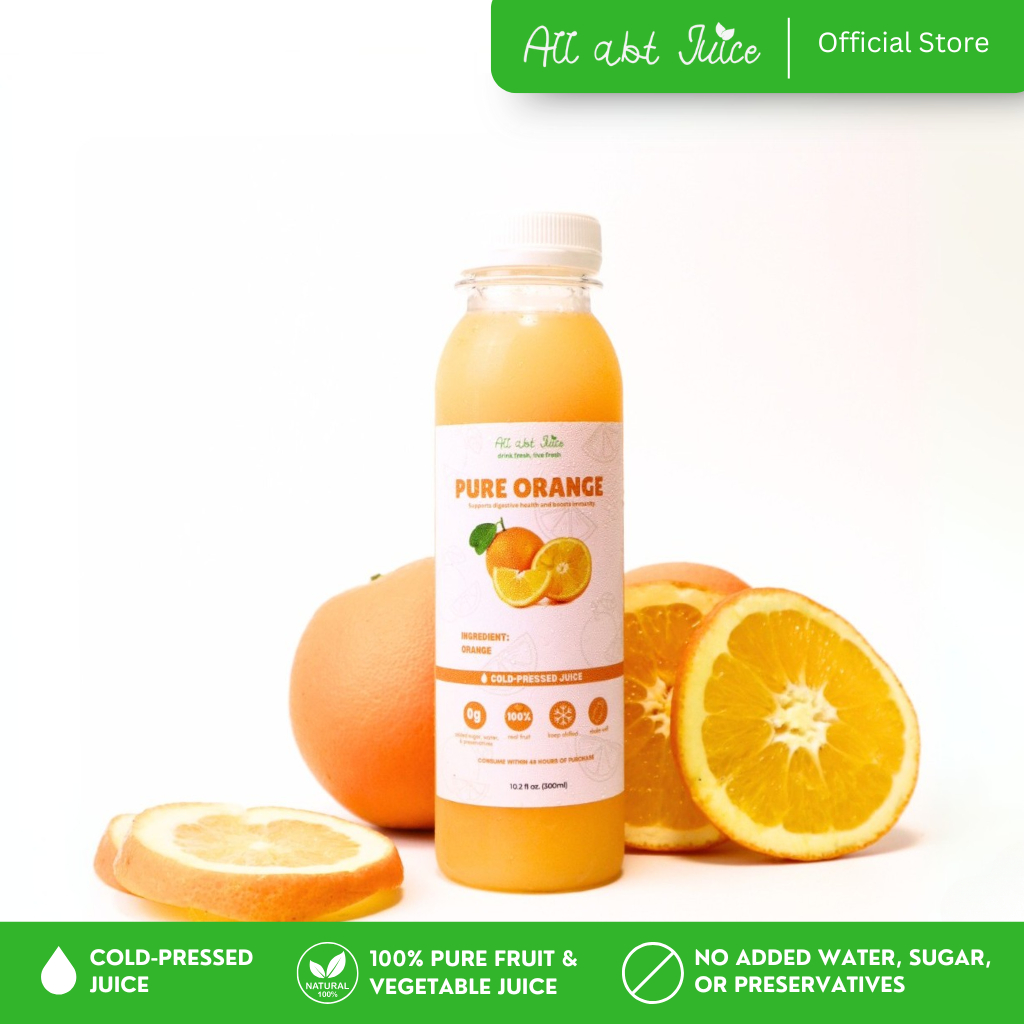 Pure Orange 300mL Cold-Pressed Juice | All abt Juice | Shopee Philippines