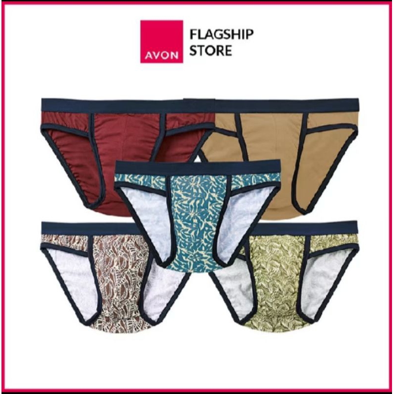 Avon Edward Men's Club 5in1 Hi-cut brief pack | Shopee Philippines