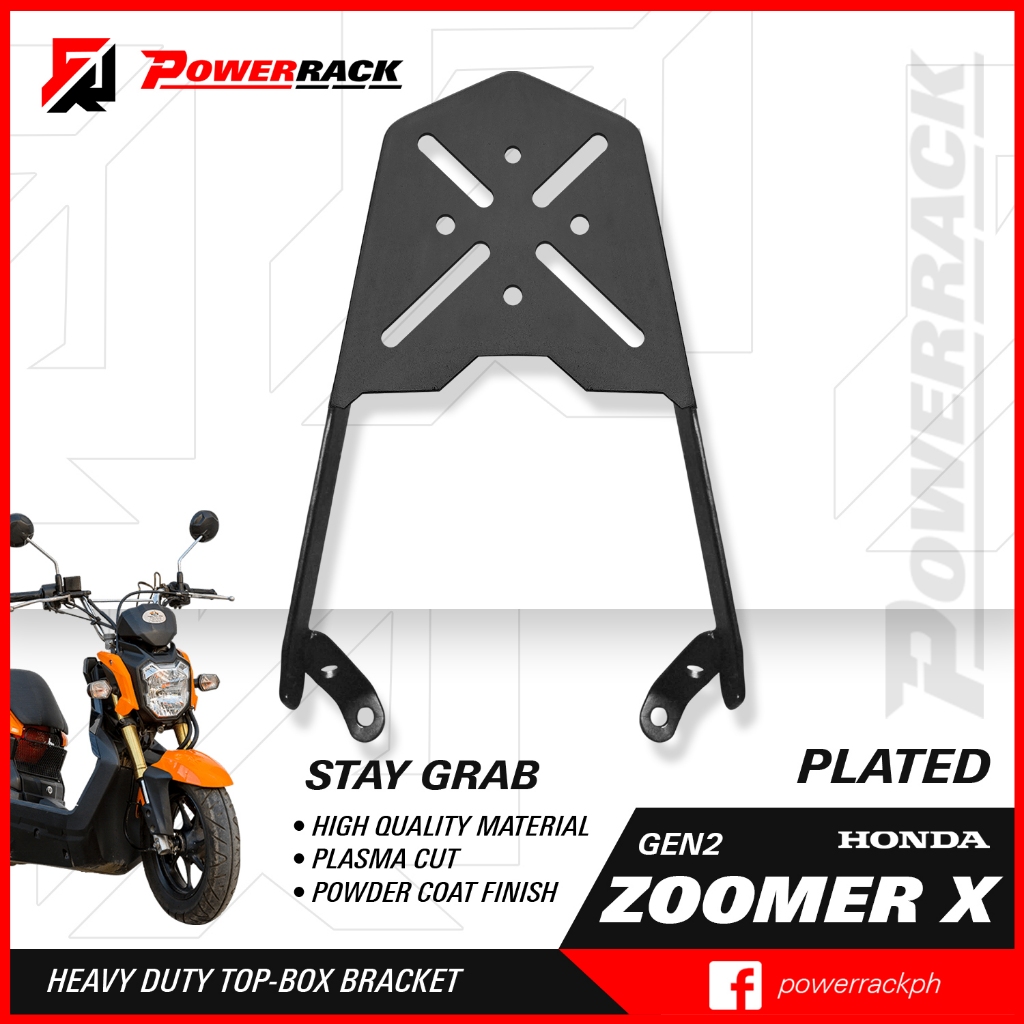 HONDA ZOOMER GEN 2 STAY GRAB/BLACK POWDER COATED/HEAVY DUTY/ORIGINAL ...