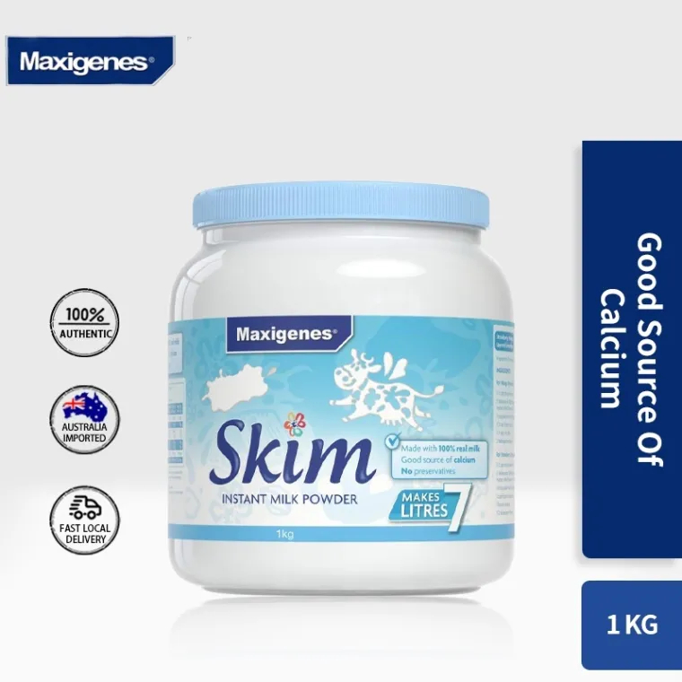Maxigenes Skim Milk Powder 1kg Low Fat Australia Import | Shopee ...