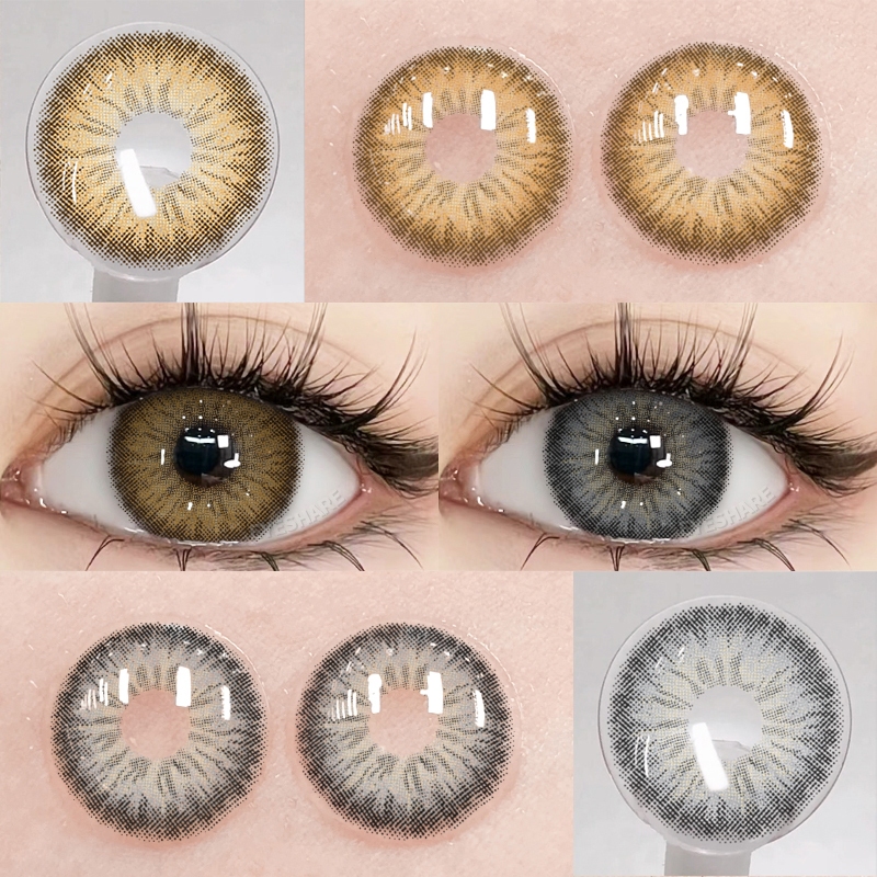 (COD)Korea best selling cute brown/grey contact lenses normal color ...