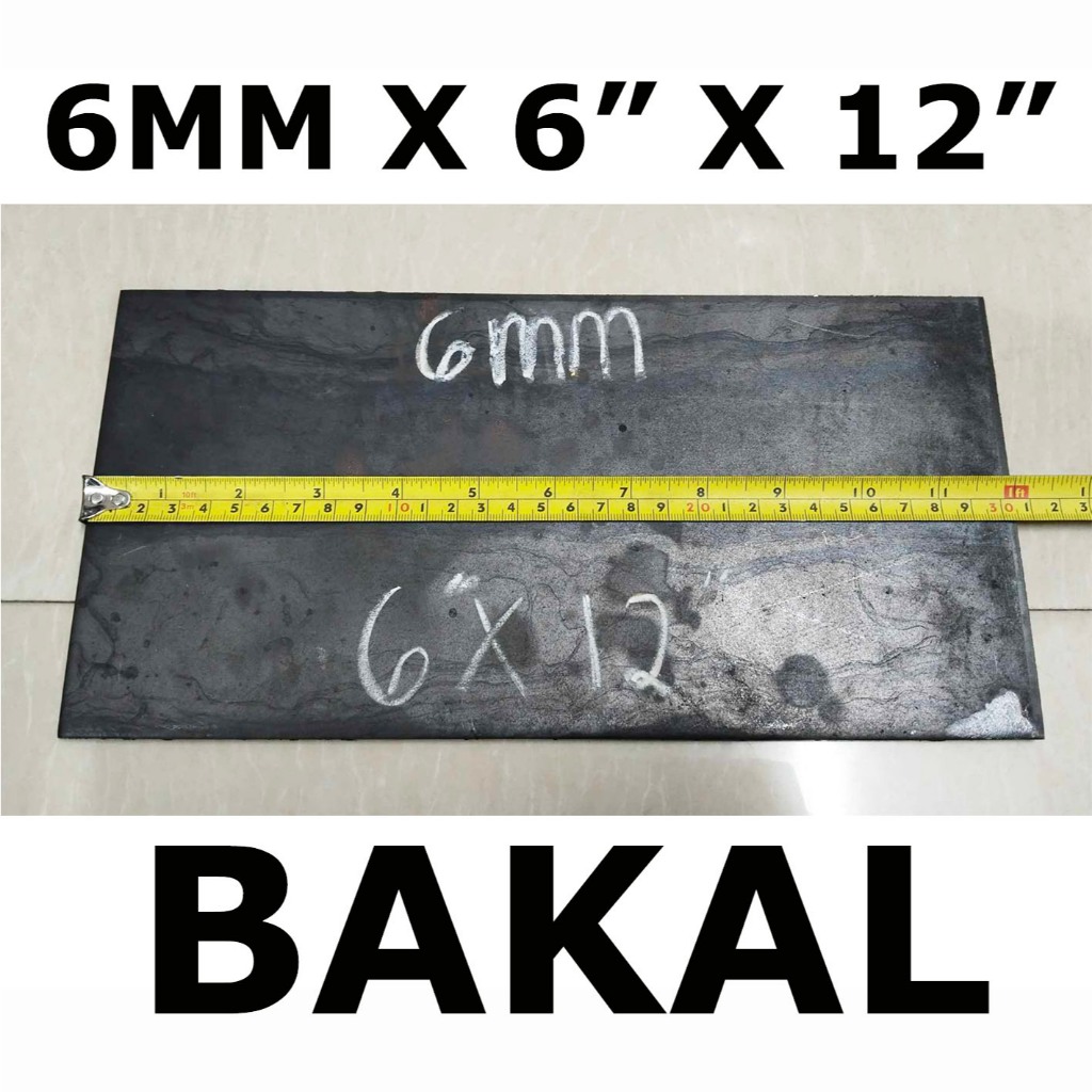 MS BASE PLATE 6MM X 6" X 12" MILD STEEL === BAKAL 6MM X 6" X 12 ...