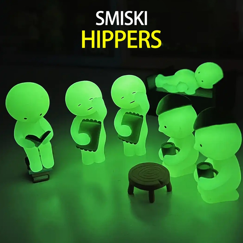 Random Japan Smiski Figures Luminous Lying Angel Hippers Cute Mobile ...