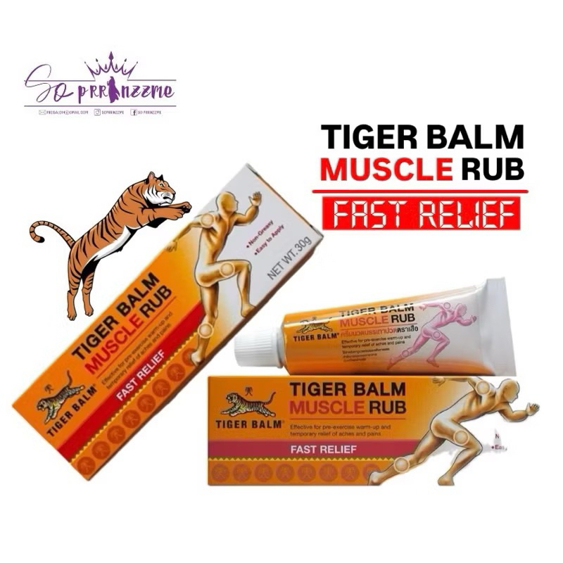 THAI AUTHENTIC TIGER BALM MUSCLE RUB FAST RELIEF 30G | Shopee Philippines