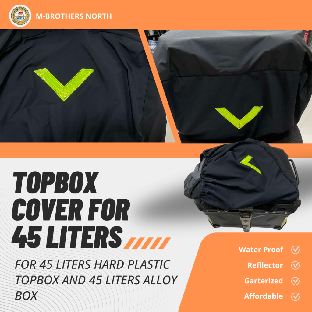 Top Box Cover for 45 liters and 55 Liters Waterproof, Garterize with ...
