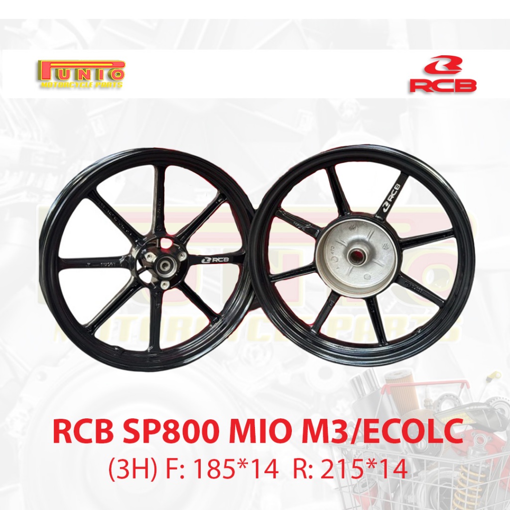 NEW! RCB Sport Rim 800 for Yamaha Mio 125 1.85F 2.15R 14" (3H) (SP800 ...