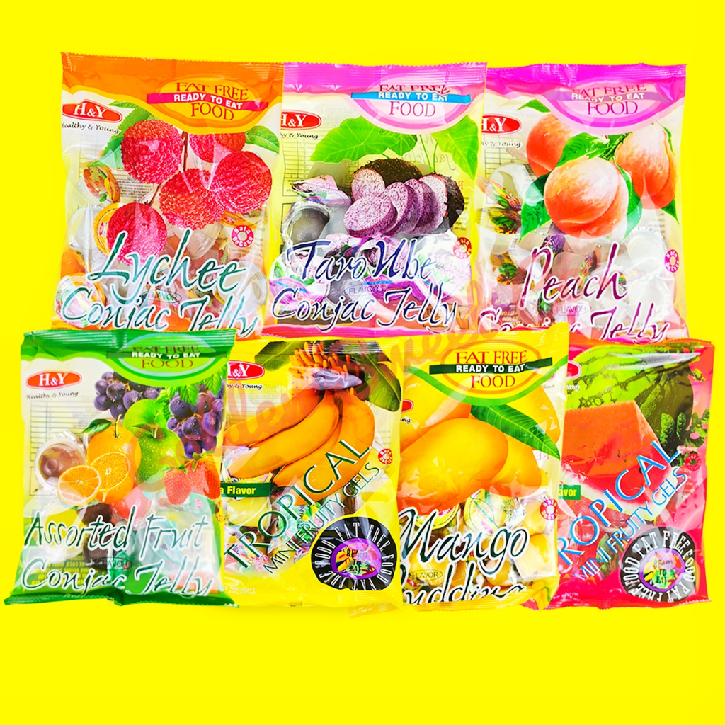 H&Y 160g/300g CONJAC JELLY WITH NATA DE COCO LOCAL PREMIUM JELLY SNACK ...