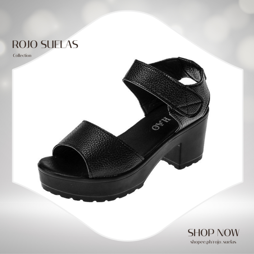 Rojo Korea Sandals For Women With Heels Elegant Sandals VTY10 | Shopee ...