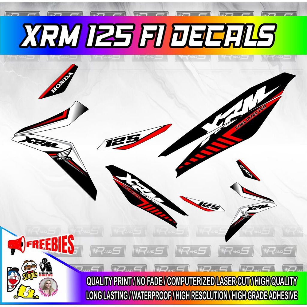 XRM 125FI STICKER DECALS HD PRINT ( MORE COLORS AVAILABLE) | Shopee ...