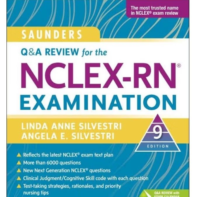 Saunders Q&A Review for the NCLEX-RN Examination 9th Edition | Shopee ...