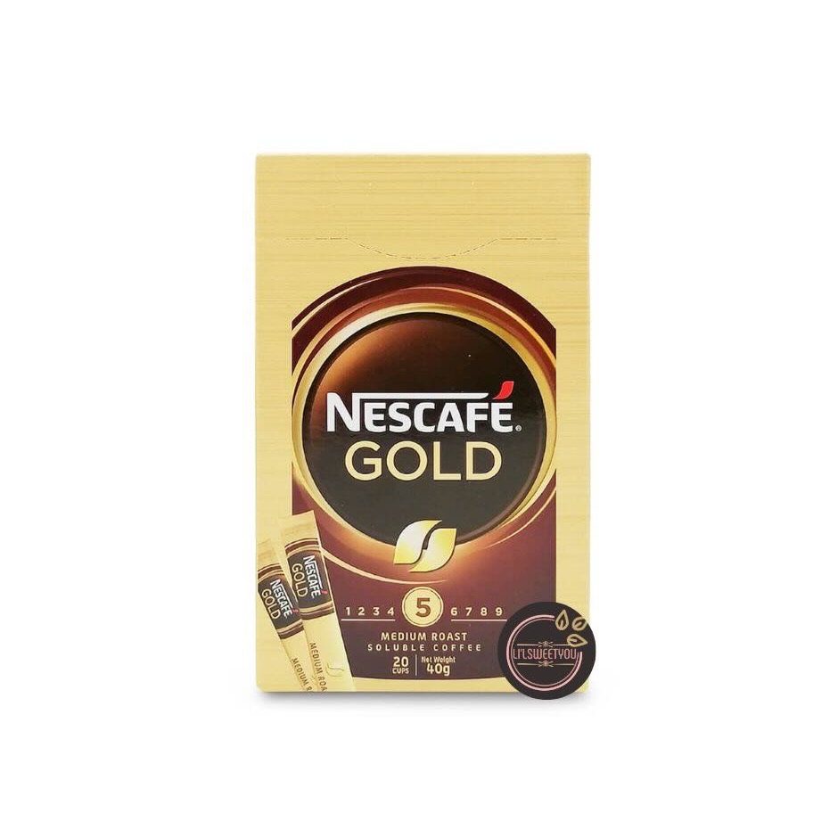 Nescafe Gold Premium Instant Coffee Sticks 2g - Pack of 20 | Shopee ...