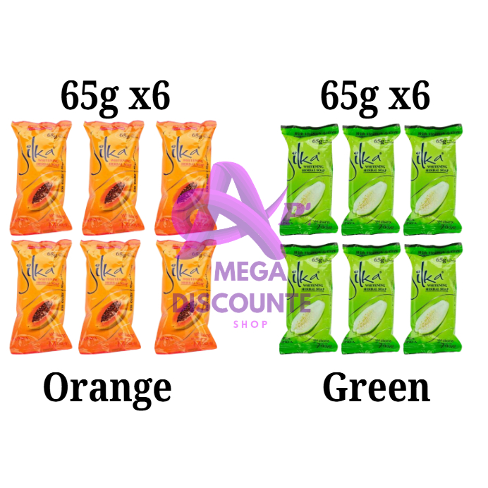 APT MEGA SILKA WHITENING SOAP 65G X6 | Shopee Philippines