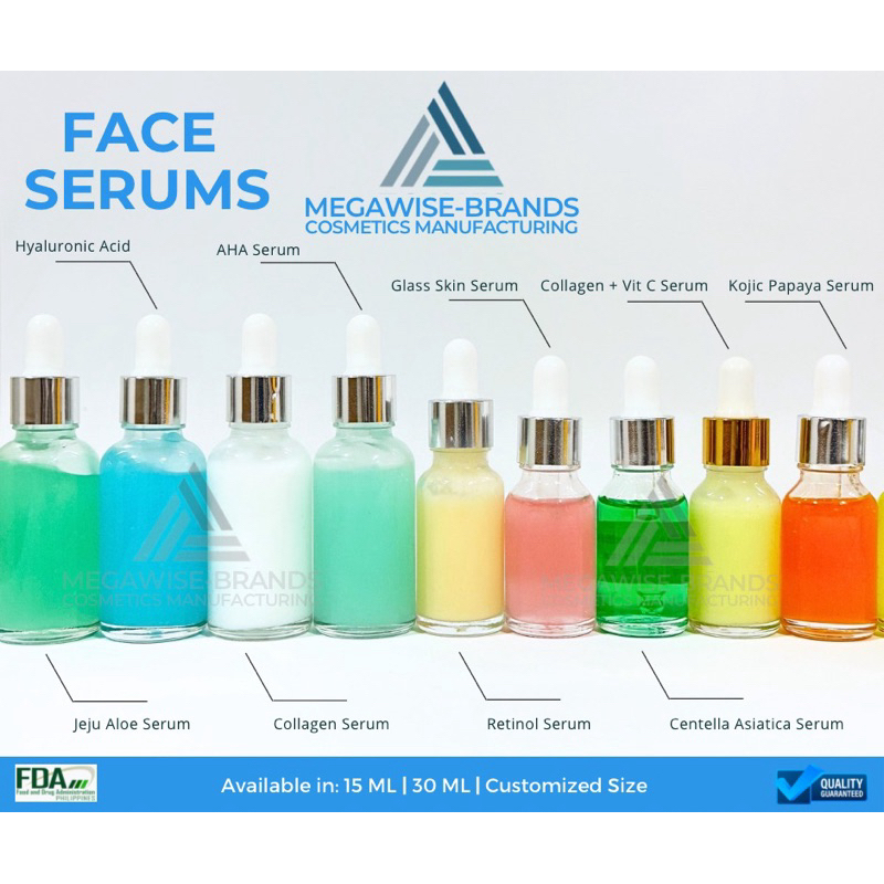 Face Serum Megawise Formulations 15ml and 30ml (Rebranding) | Shopee Philippines
