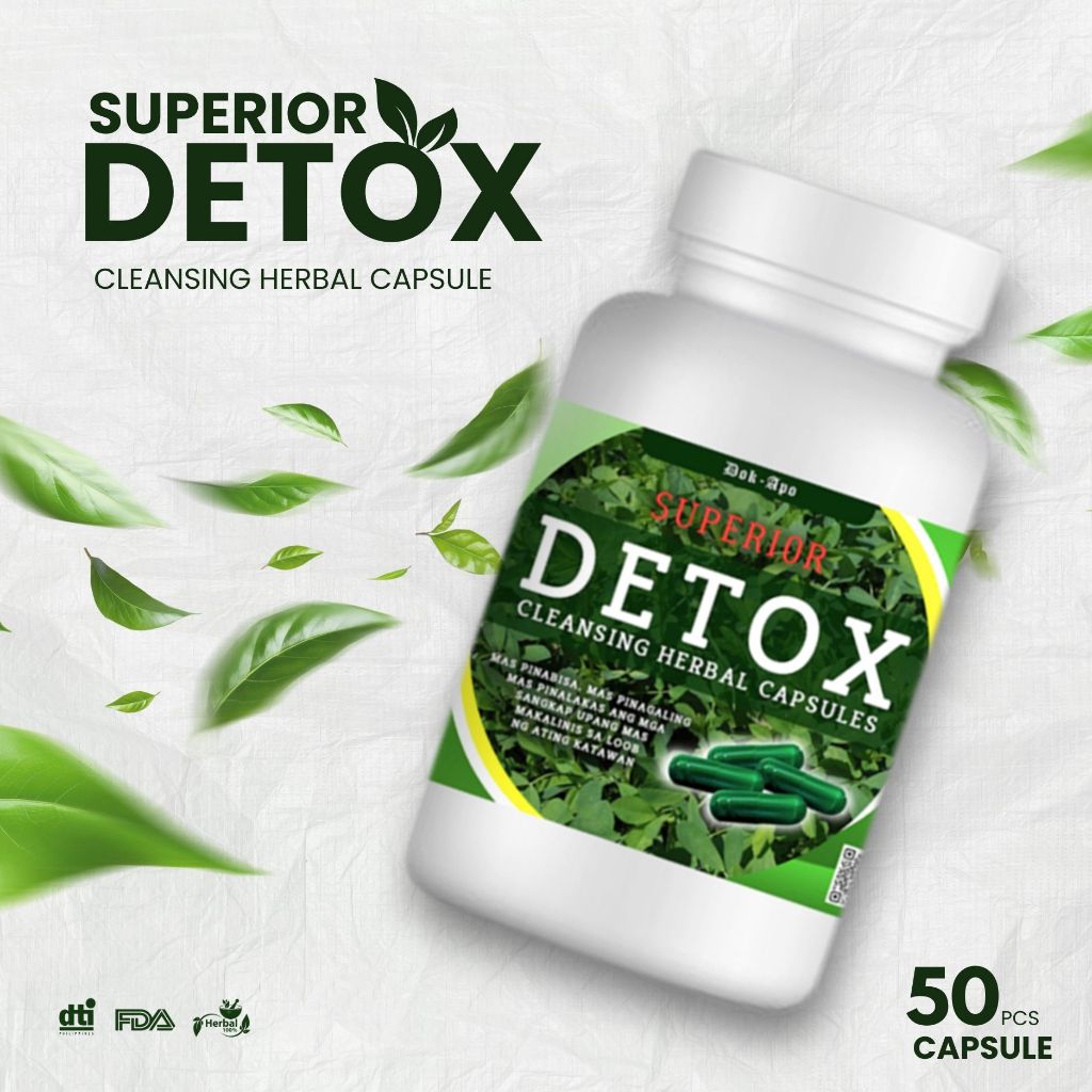 Superior Detox Herbal Capsule Dok Apo 50pcs Capsule Shopee
