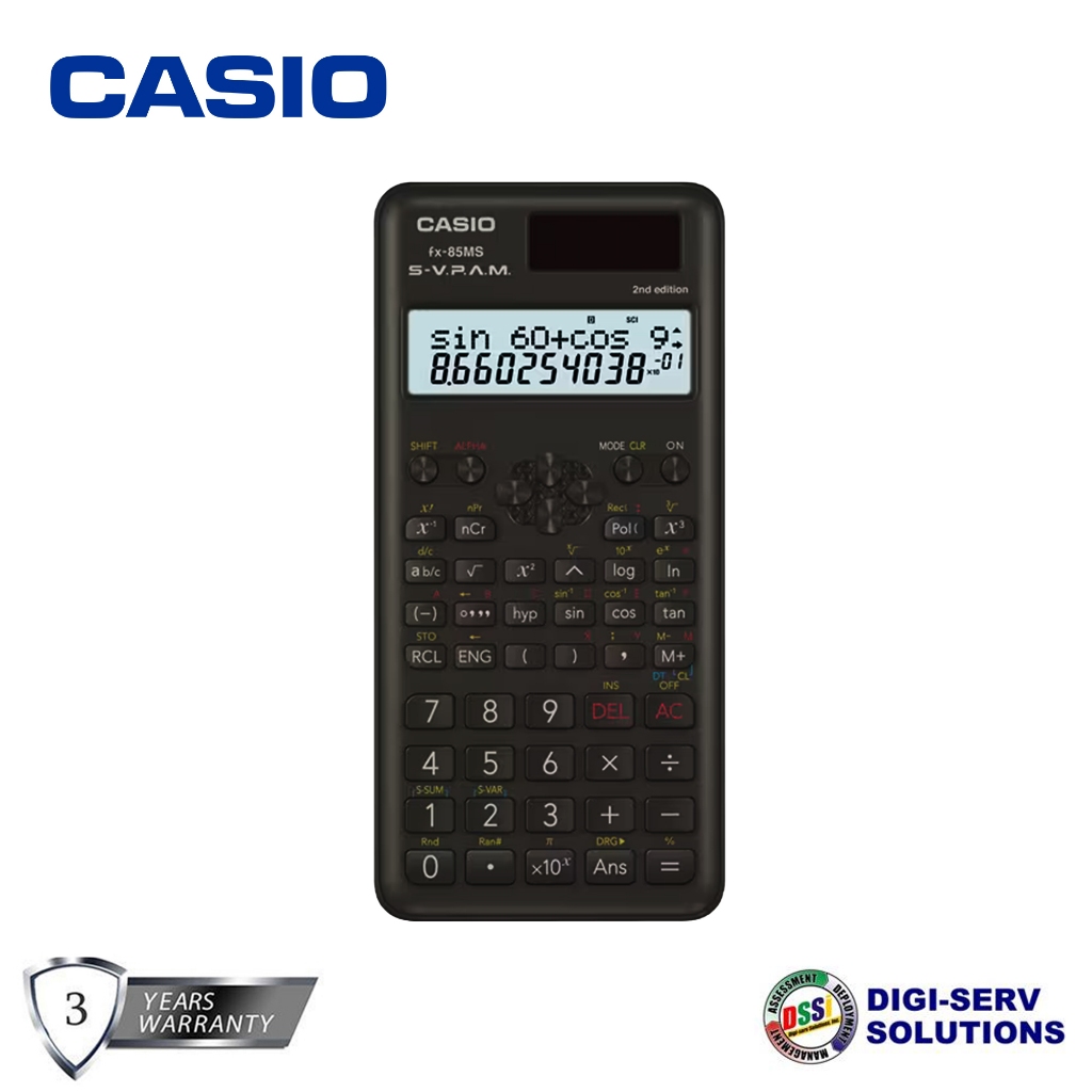 Casio FX-85MS-2 Standard Scientific Calculator | Shopee Philippines