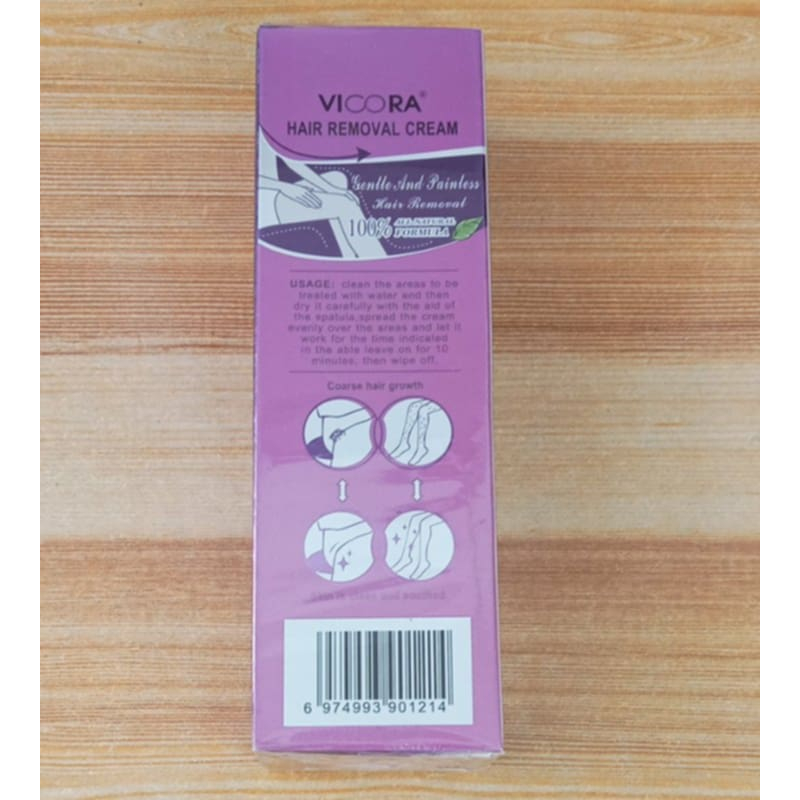 V- Vicora Hair Removal Cream 100% All Natural Formula - 100g | Shopee ...